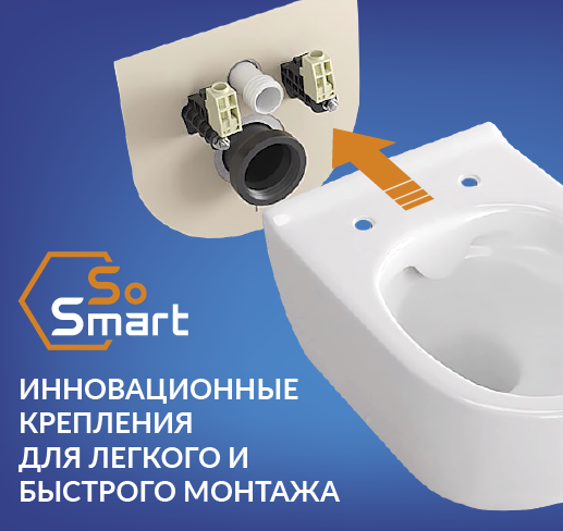 Крепления So Smart: Монтаж за 15 минут / Функциональные решения / Cersanit