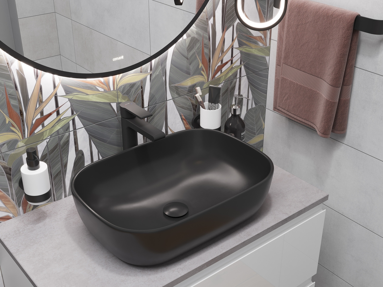 Смеситель BRASKO BLACK высокий для раковины с клик-клак купить / цена ...