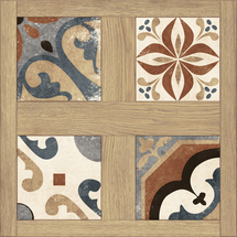 Керамогранит Cersanit Florence геометрия многоцветный рельеф 42x42 FL4R453 - купить по цене ...