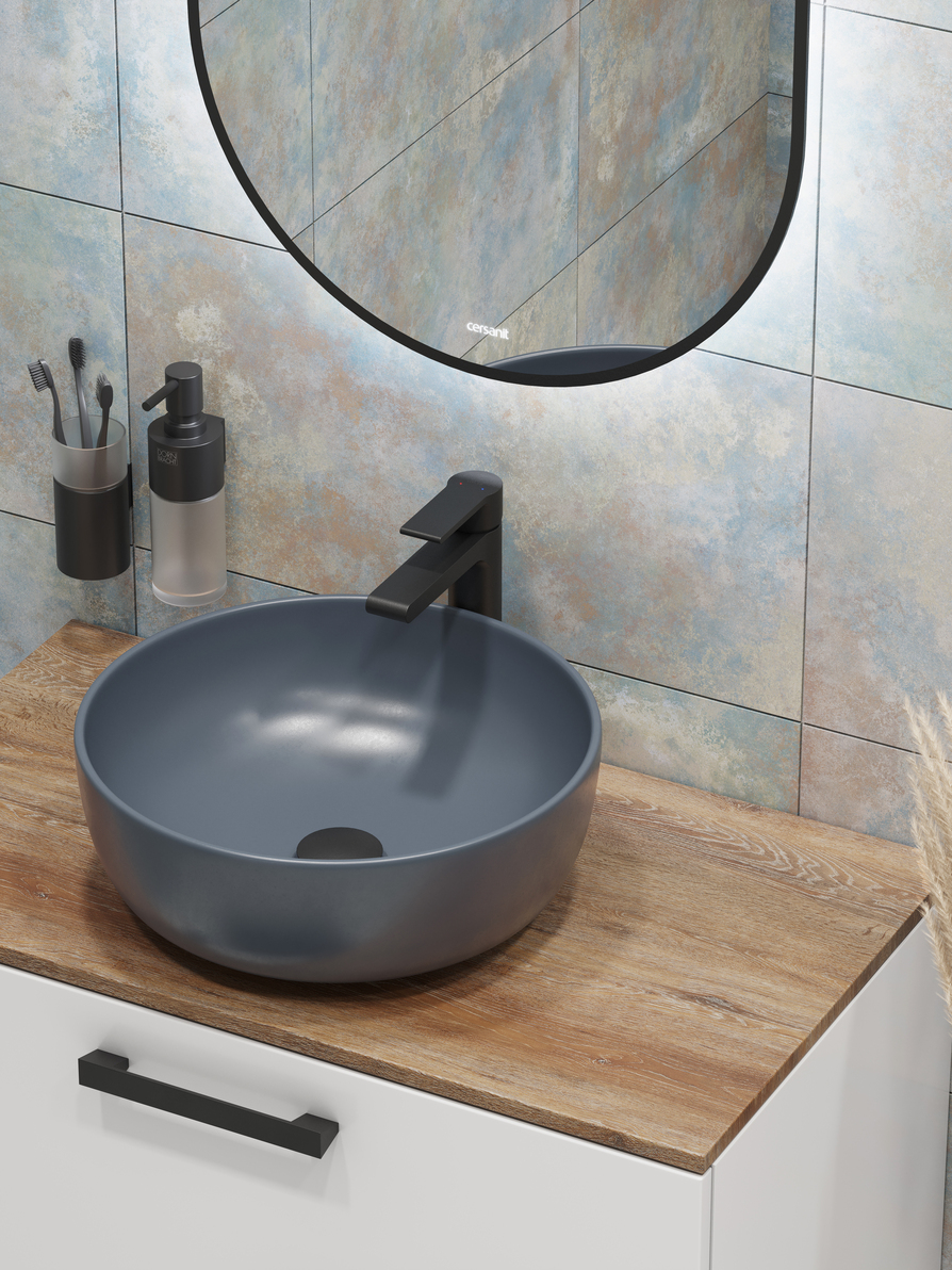 Смеситель BRASKO BLACK высокий для раковины с клик-клак купить / цена ...